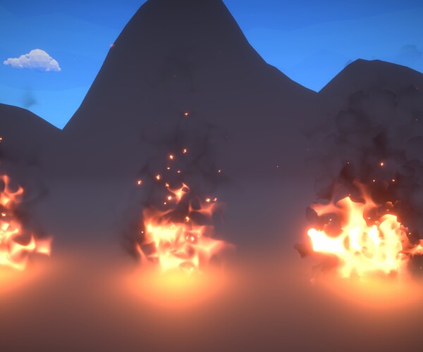 ArtStation - VFX Graph - Stylized Fire - Vol. 1 | Game Assets