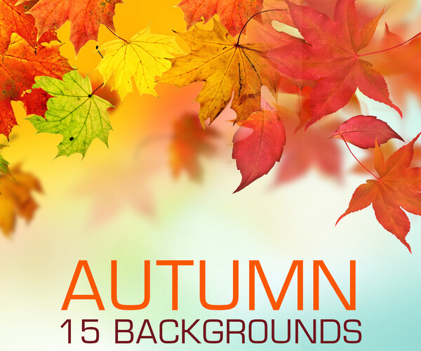 ArtStation - 15 Fall leaves background, Photoshop Overlays, Fall ...