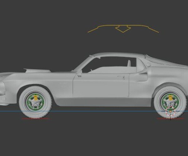 ArtStation - Ford Mustang Boss 429 | Game Assets
