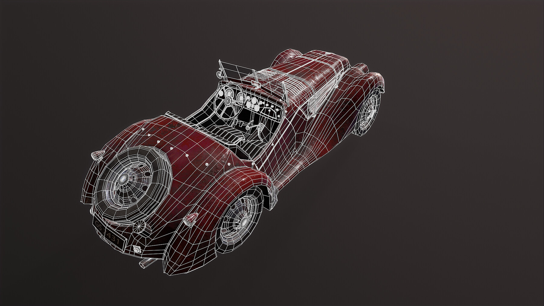 ArtStation - Vintage Rusty Car 3D Model | Game Assets