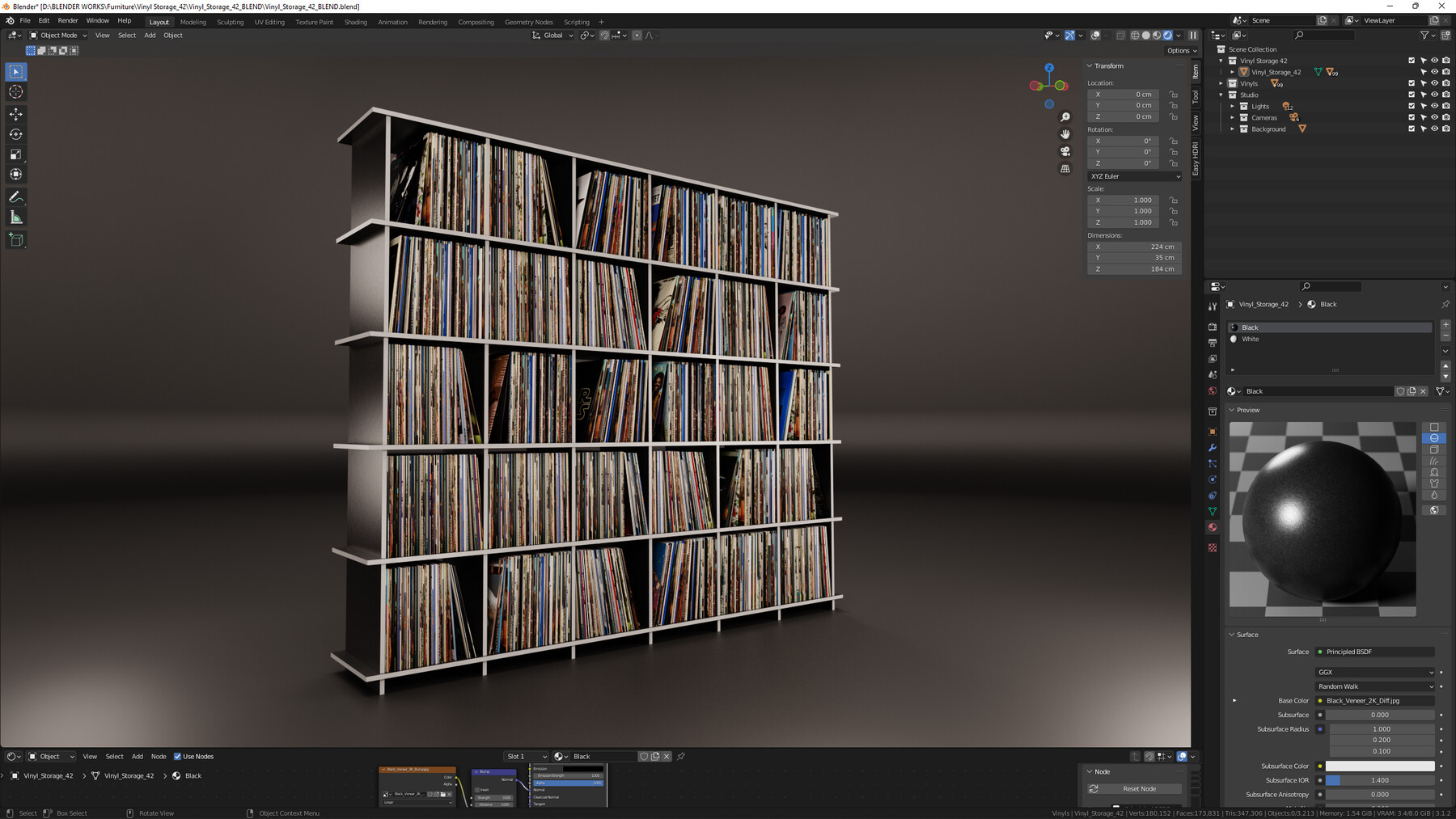 ArtStation - Vinyl Storage No42 | Resources