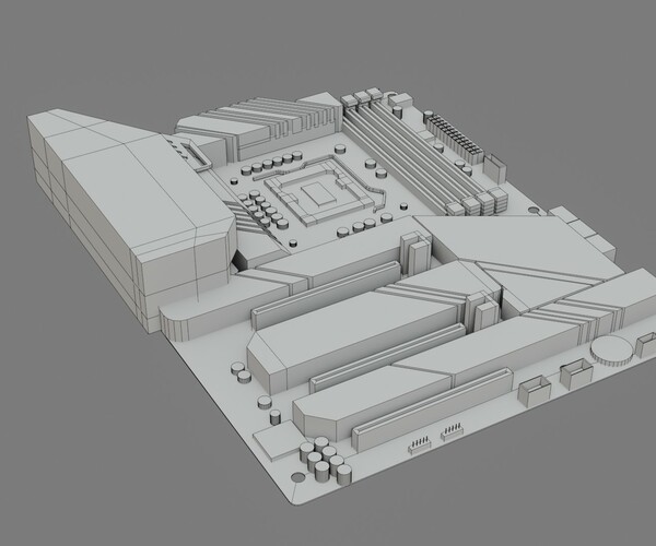 ArtStation - Mother Board - Low Poly | Game Assets