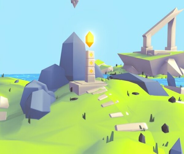 ArtStation - Greenverse - Low poly stylized Environment | Game Assets
