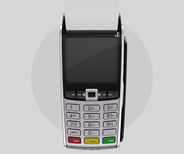 ArtStation - IWL250 card payment machine | Resources