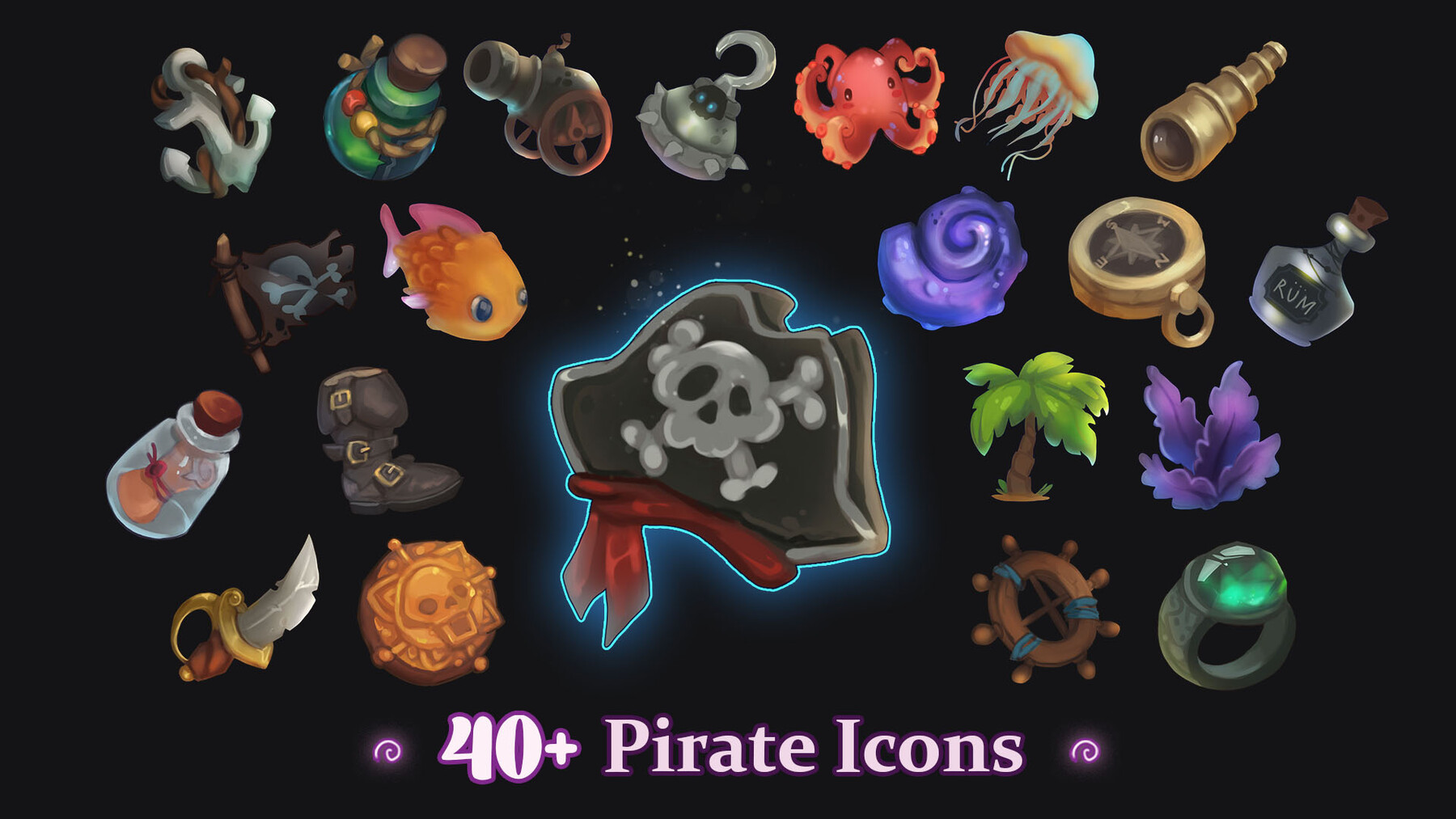 ArtStation - Pirate Icons | Game Assets