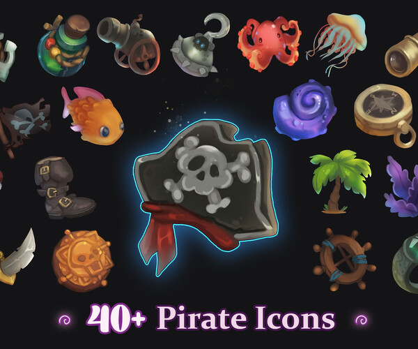 ArtStation - Pirate Icons | Game Assets