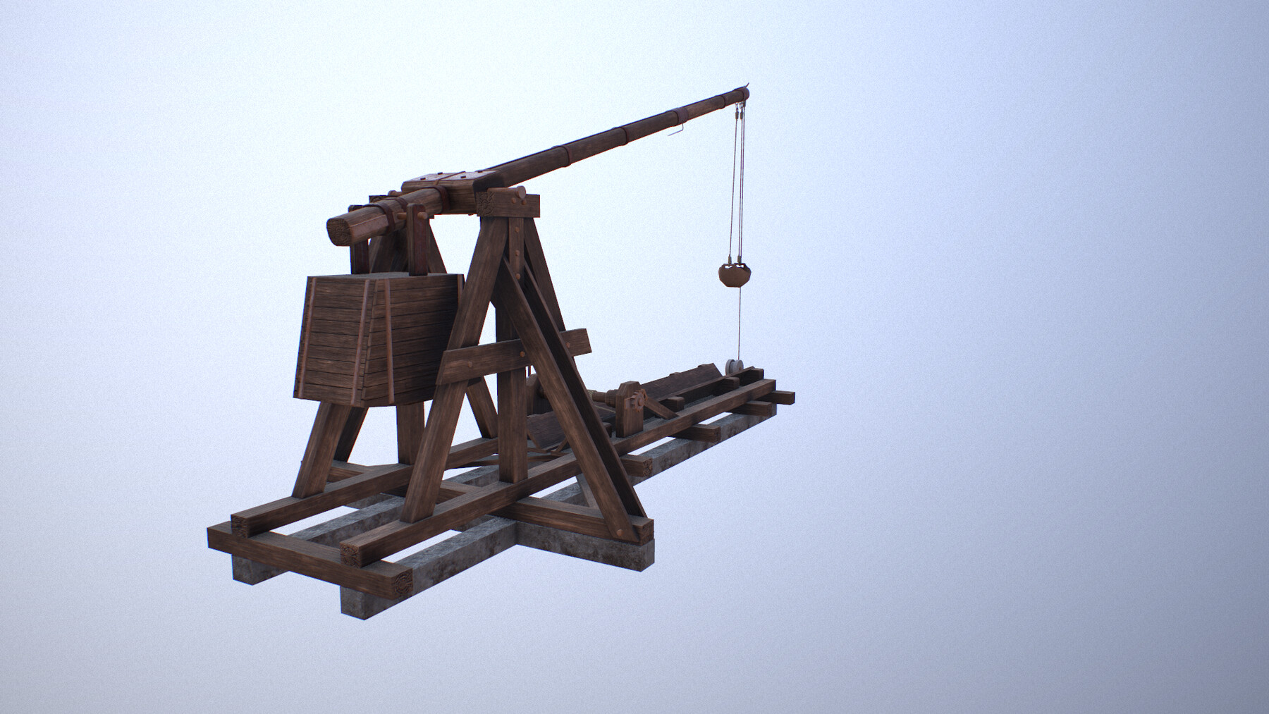 Artstation Trebuchet Game Assets