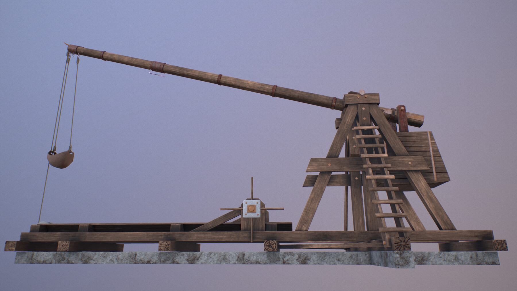Artstation Trebuchet Game Assets