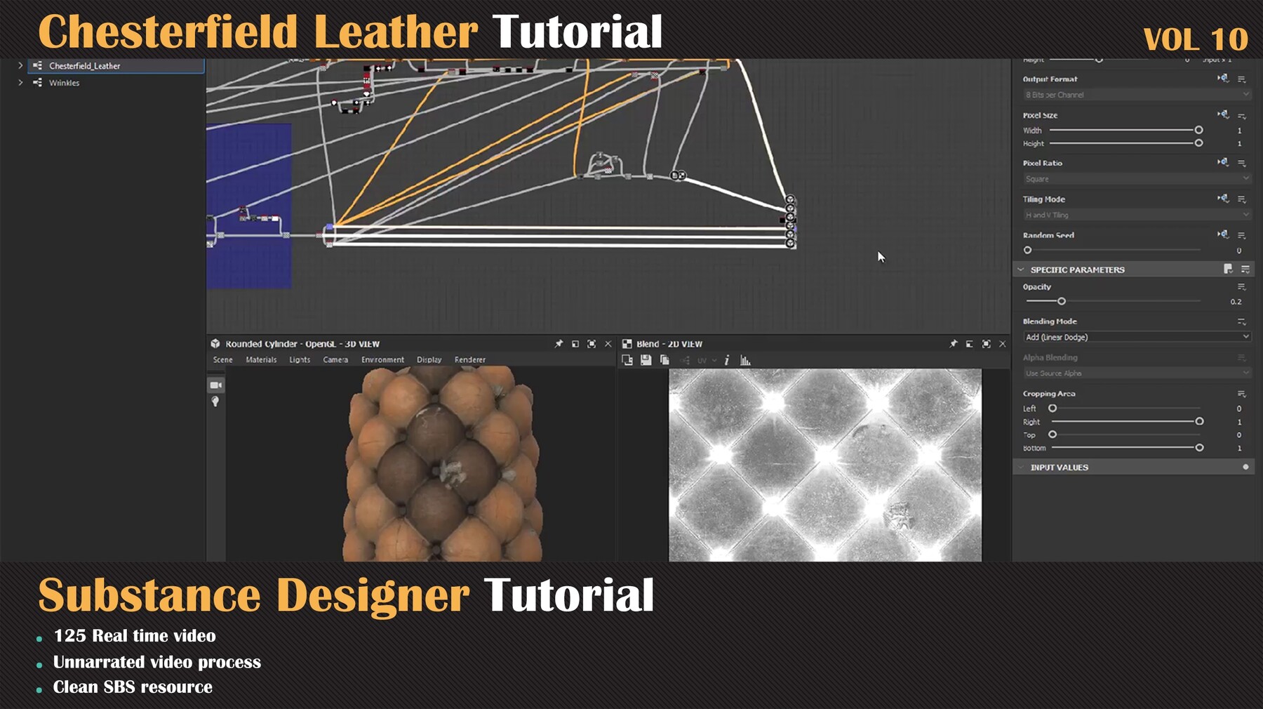 ArtStation - Chesterfield Leather Tutorial - VOL 10 | Tutorials