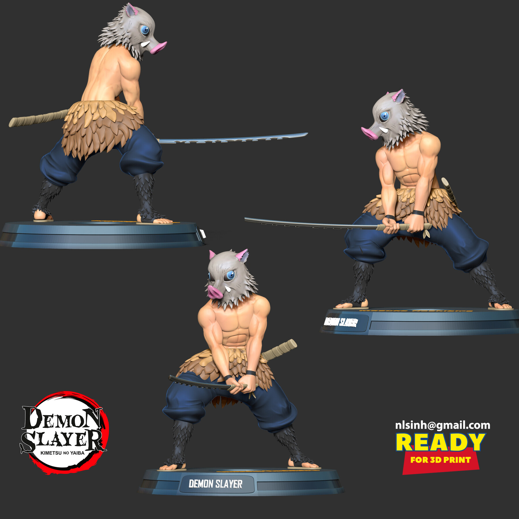 ArtStation - Inosuke Hashibira | Resources