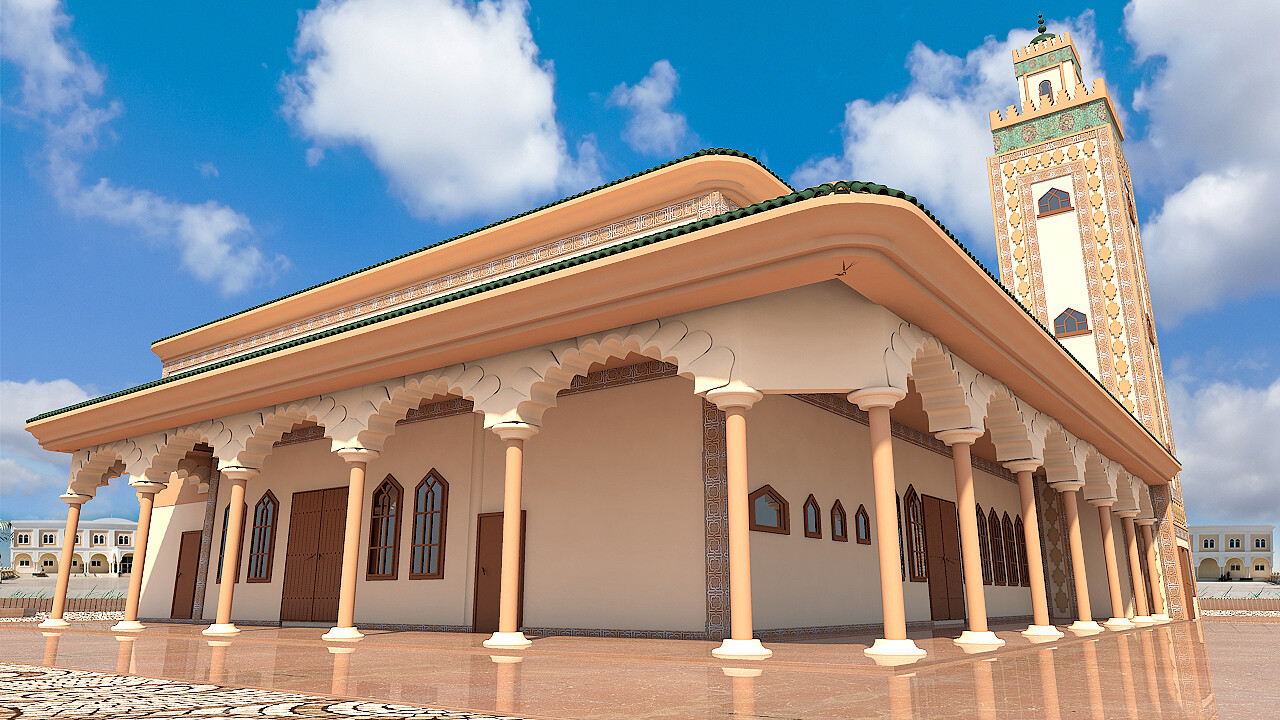 ArtStation - 3D Moroccan style Mosque "traditional" | Resources