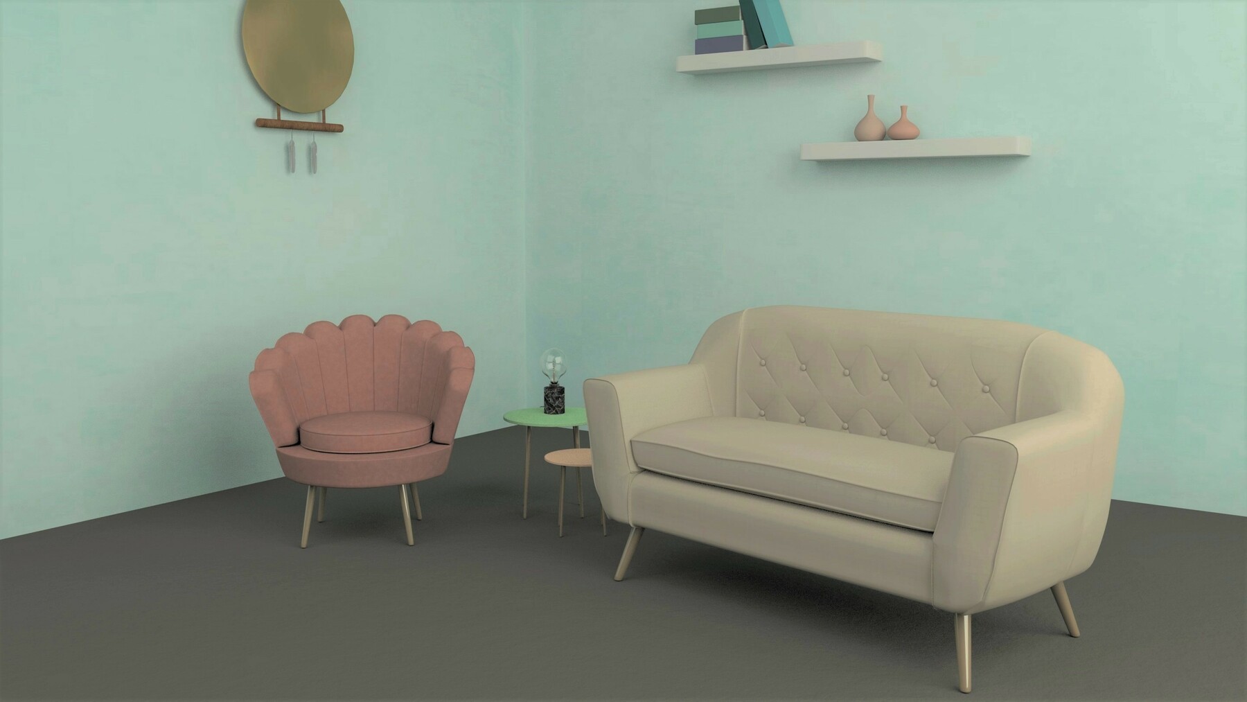 ArtStation - Beige Sofa | Game Assets