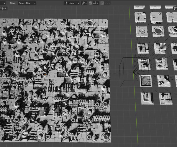ArtStation - Geometry Nodes Sci-fi Squares | Resources