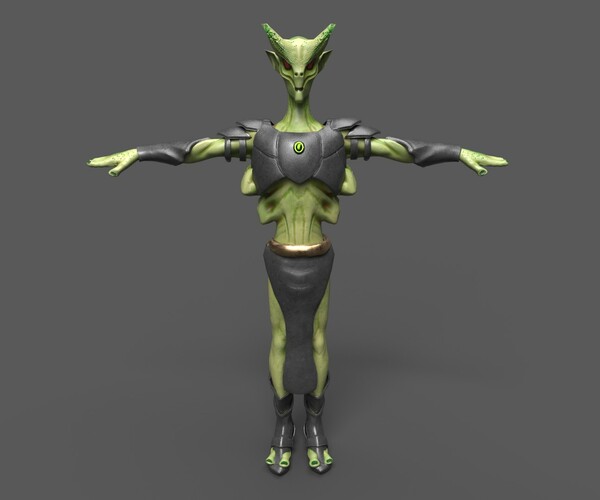 ArtStation - Monster Alien 3d Character Model | Game Assets
