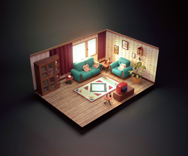 ArtStation - Living Room | Game Assets