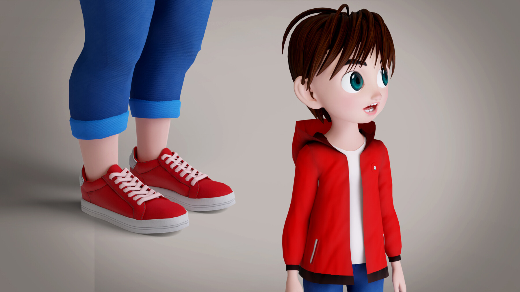 ArtStation - Boy jacket Rigged with Unity package | Game Assets