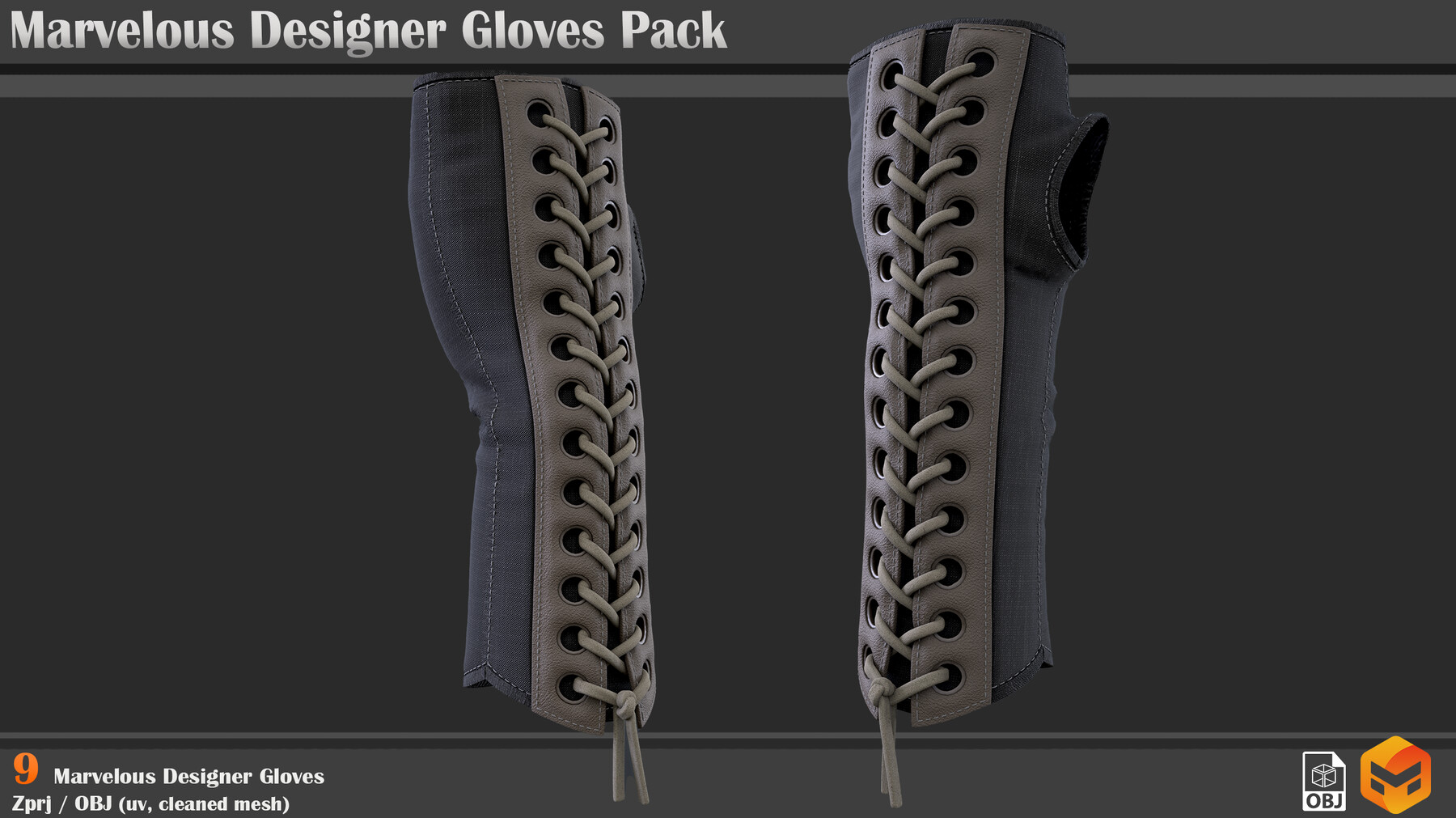 ArtStation - Marvelous Designer Glove Pack | Game Assets