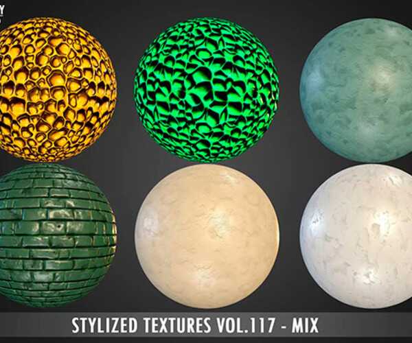 ArtStation - Mix Vol.117 - Stylized Textures | Game Assets