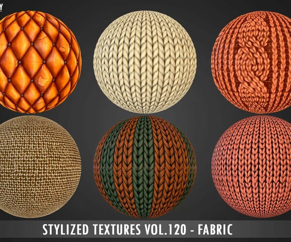 ArtStation - Fabric Vol.120 - Stylized Textures | Game Assets