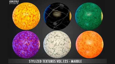 ArtStation - Marble Vol.125 - Stylized Textures | Game Assets