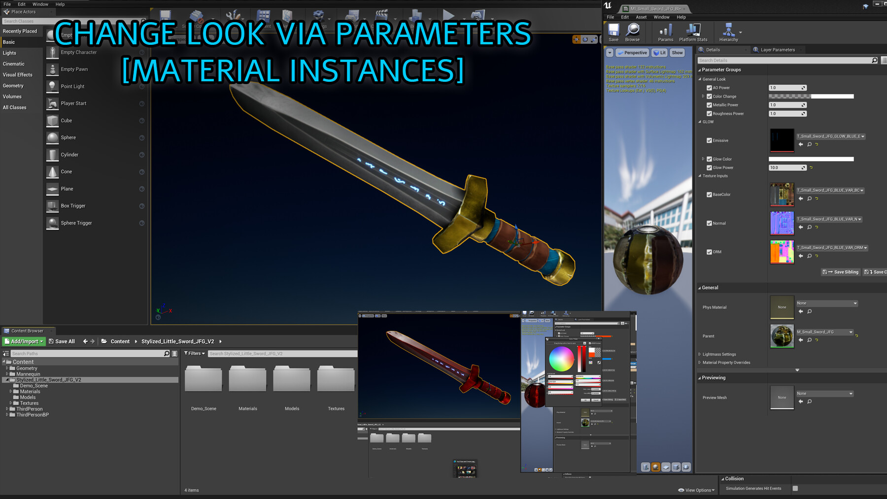 ArtStation - Stylized PBR Little Sword Pack - V2 - Compatible with ...