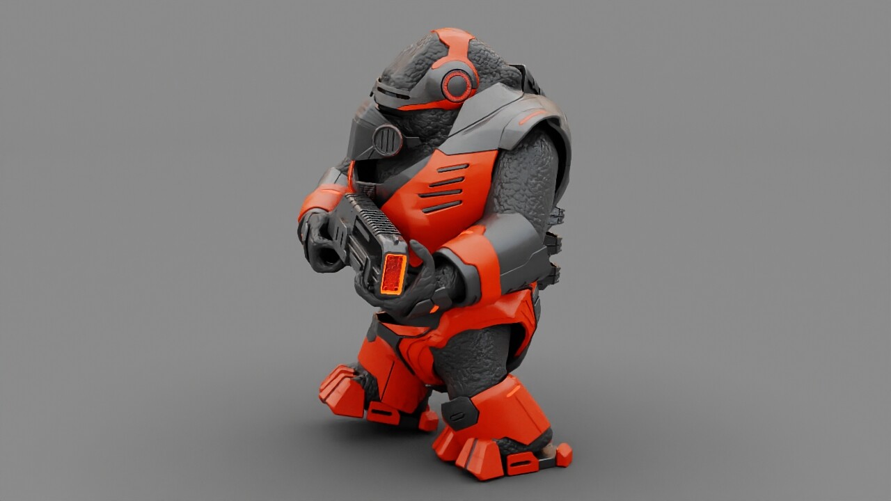 ArtStation - Alien Trooper (rigged - anmated character) | Game Assets