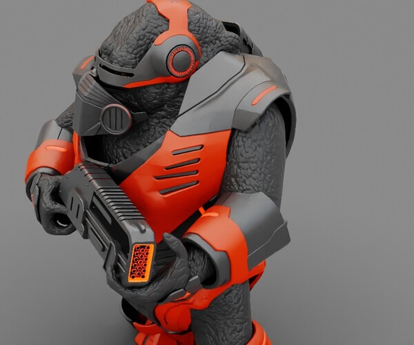 ArtStation - Alien Trooper (rigged - anmated character) | Game Assets