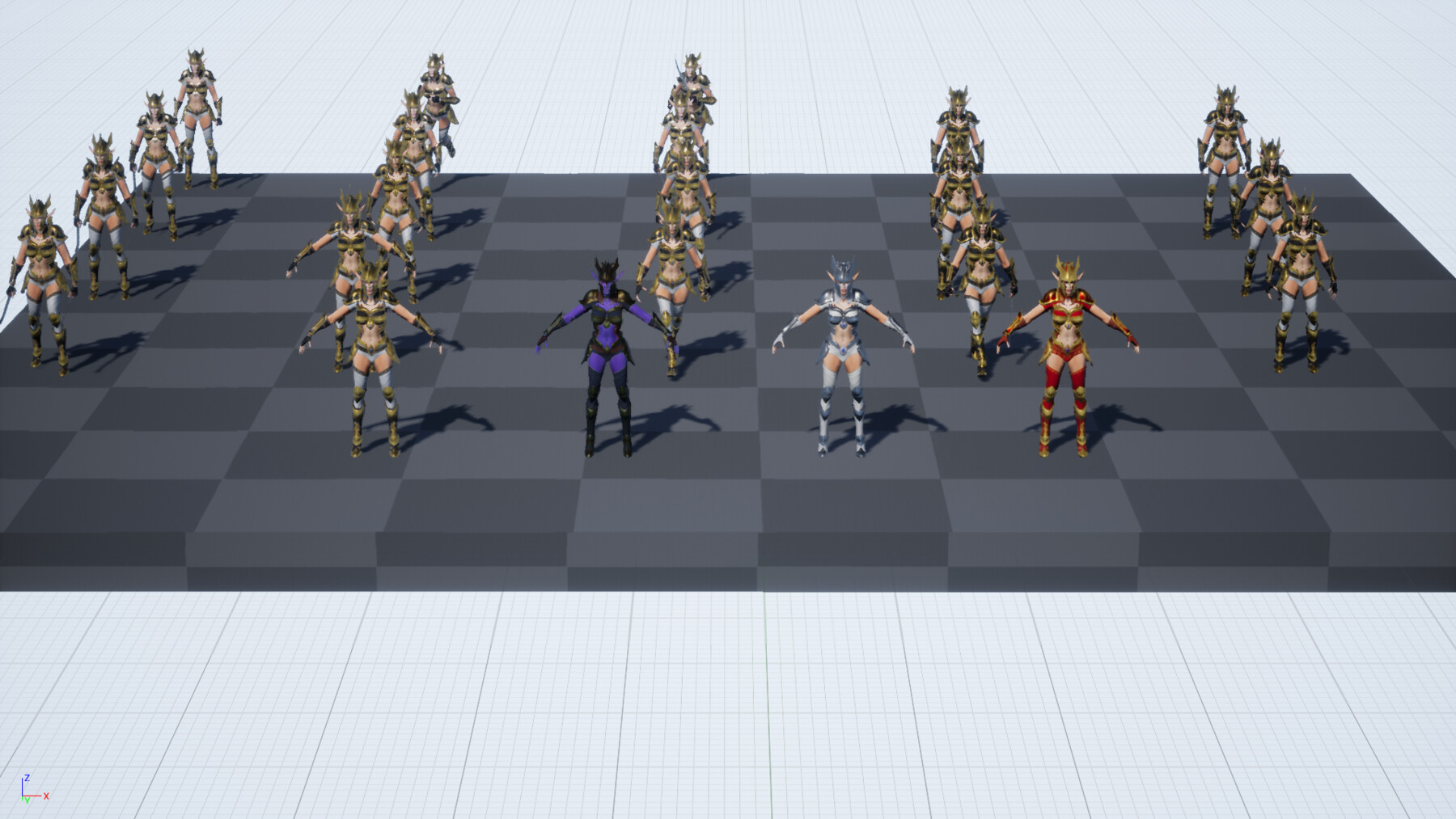 ArtStation - Low-poly game model Elf Girl | Game Assets