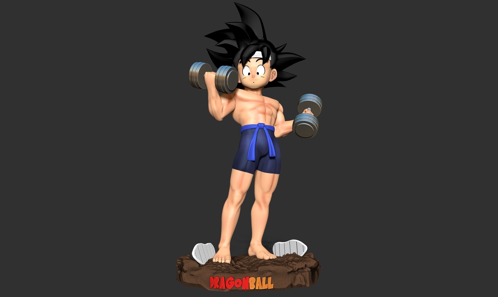 ArtStation - Kid Son Goku with gym | Resources