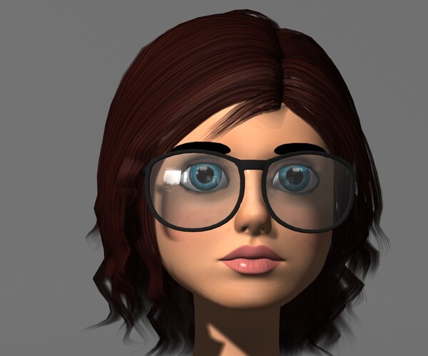 ArtStation - Helen Cartoon Girl | Game Assets