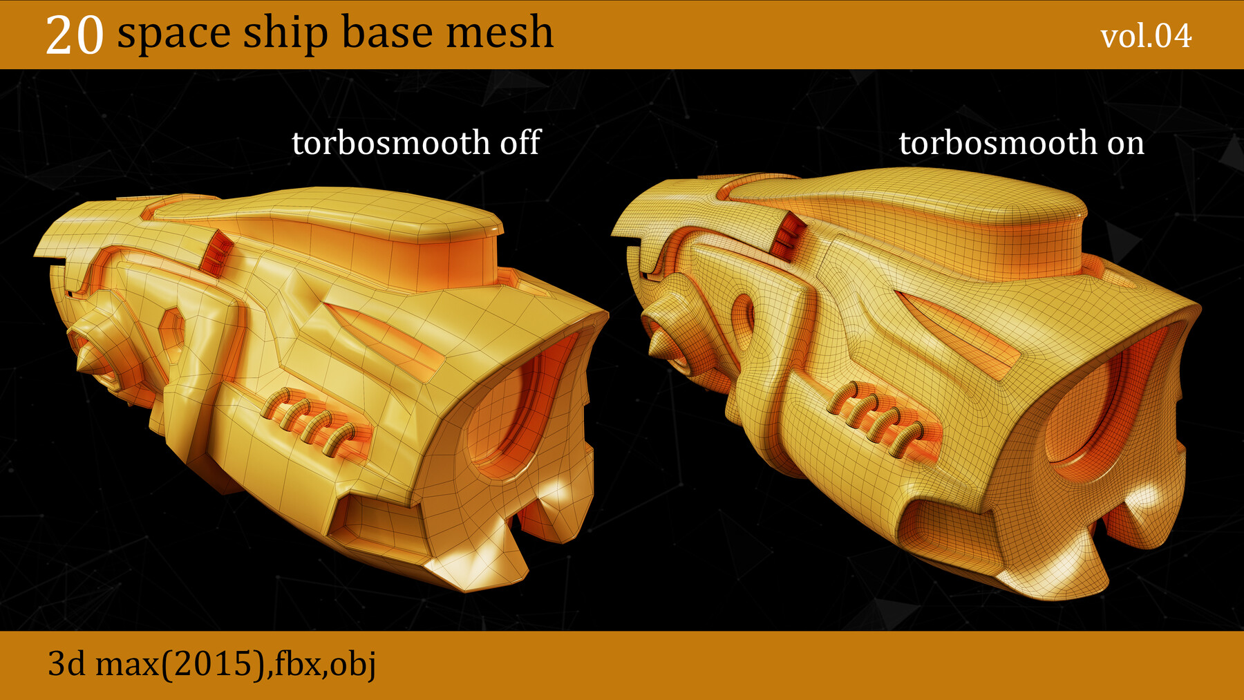 ArtStation - 20 space ship Base Mesh (Clean UV) _VOL04 | Game Assets