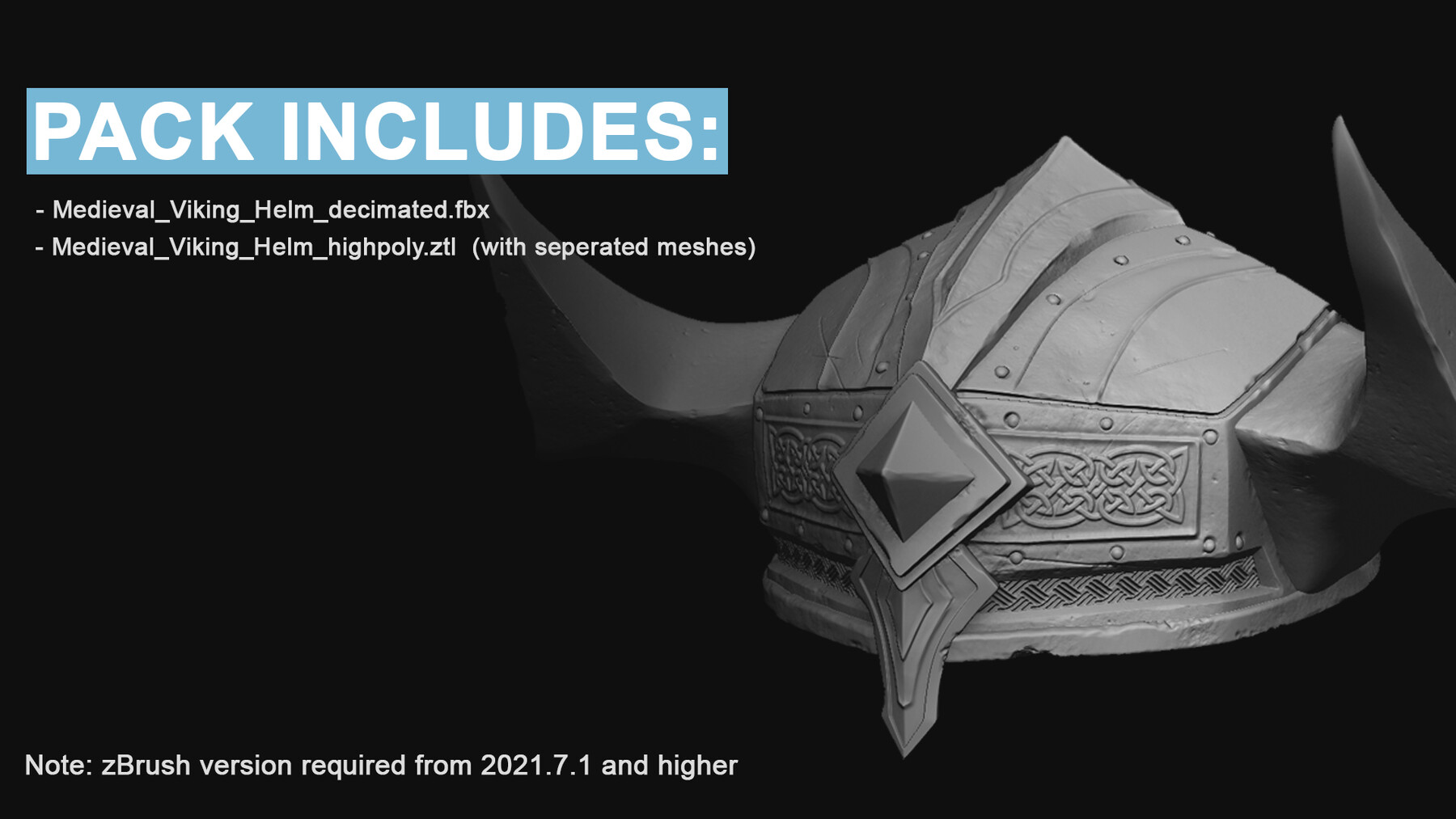 ArtStation - [HIGHPOLY] Medieval Viking Helm | Game Assets