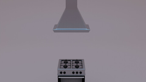 ArtStation - Oven and a cooker hood | Game Assets