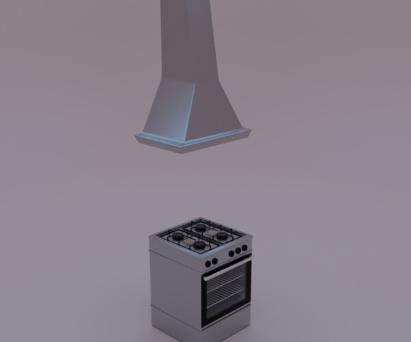 ArtStation - Oven and a cooker hood | Game Assets