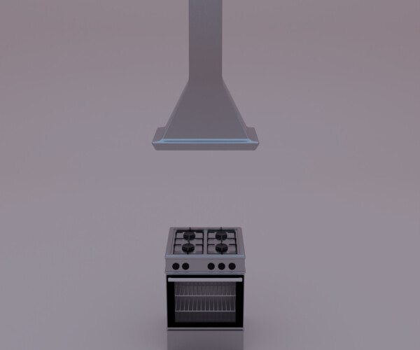 ArtStation - Oven and a cooker hood | Game Assets