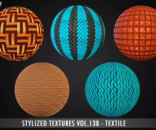 ArtStation - Textile Vol.138 - Stylized Textures | Game Assets