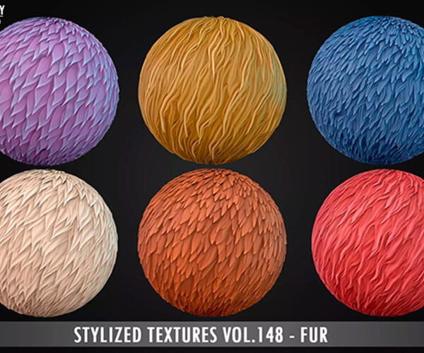 ArtStation - Fur Vol.148 - Stylized Textures | Game Assets