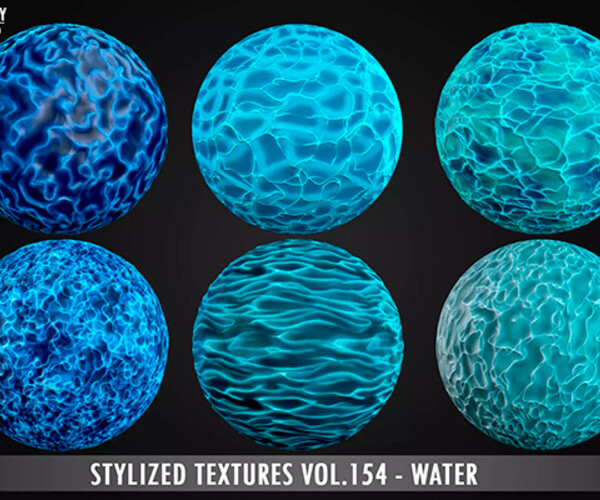 ArtStation - Stylized Water Vol.154 - Hand Painted Textures | Game Assets