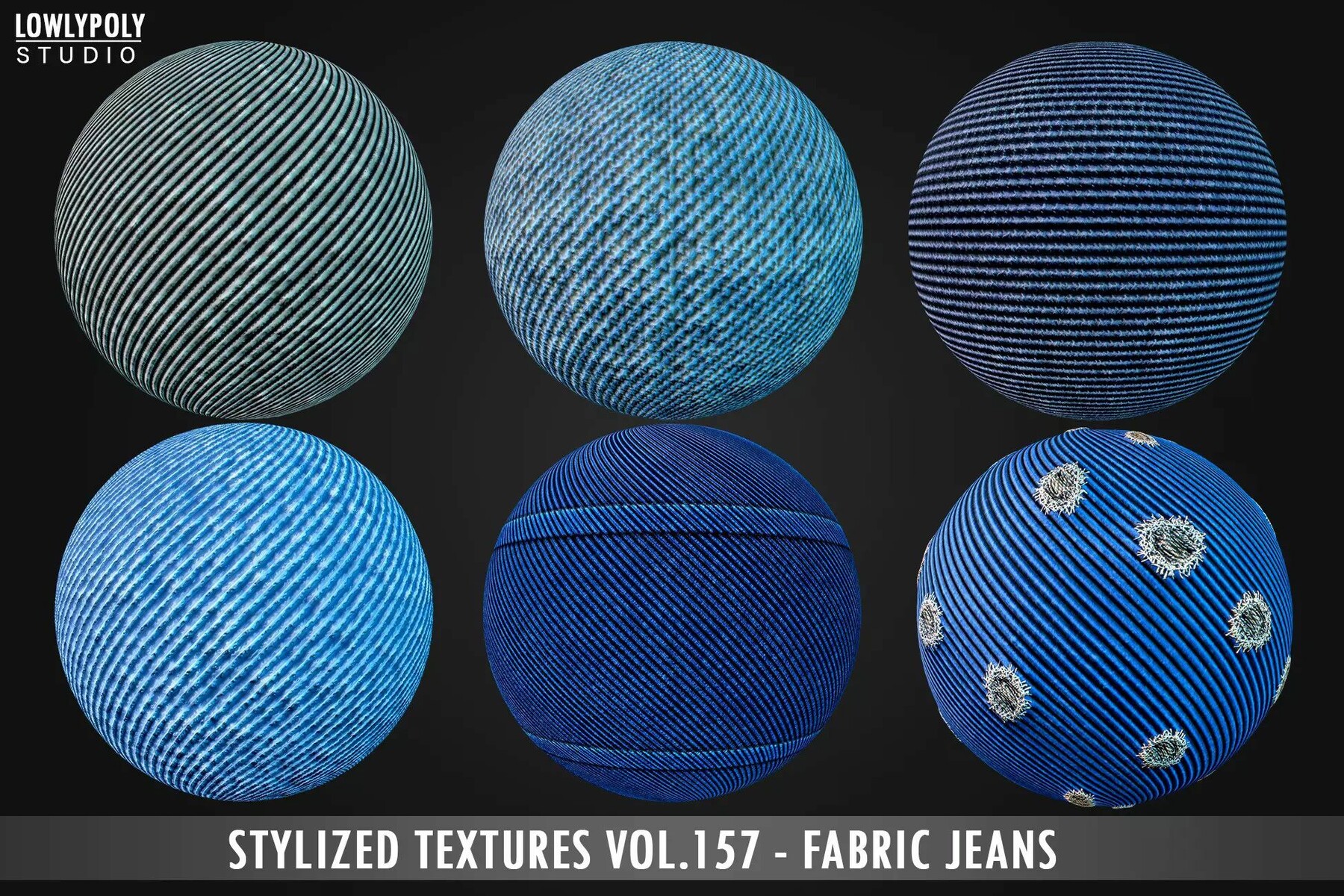 ArtStation - Stylized Jeans Vol.157 - Hand Painted Textures | Game Assets