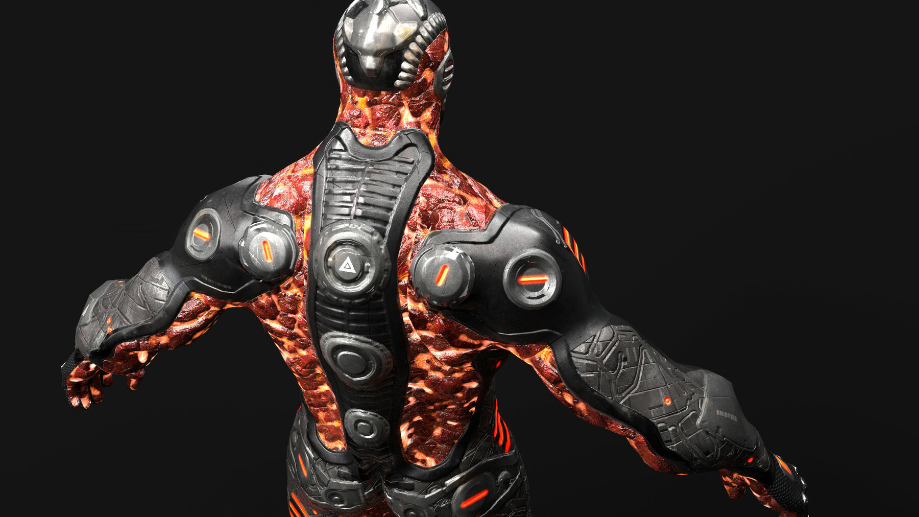 ArtStation - MechOrg Humanoid Cyborg Creature Rigged 3D Character ...