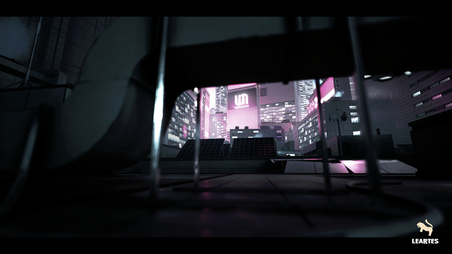 ArtStation - Futuristic Rooftop City Environment | Game Assets