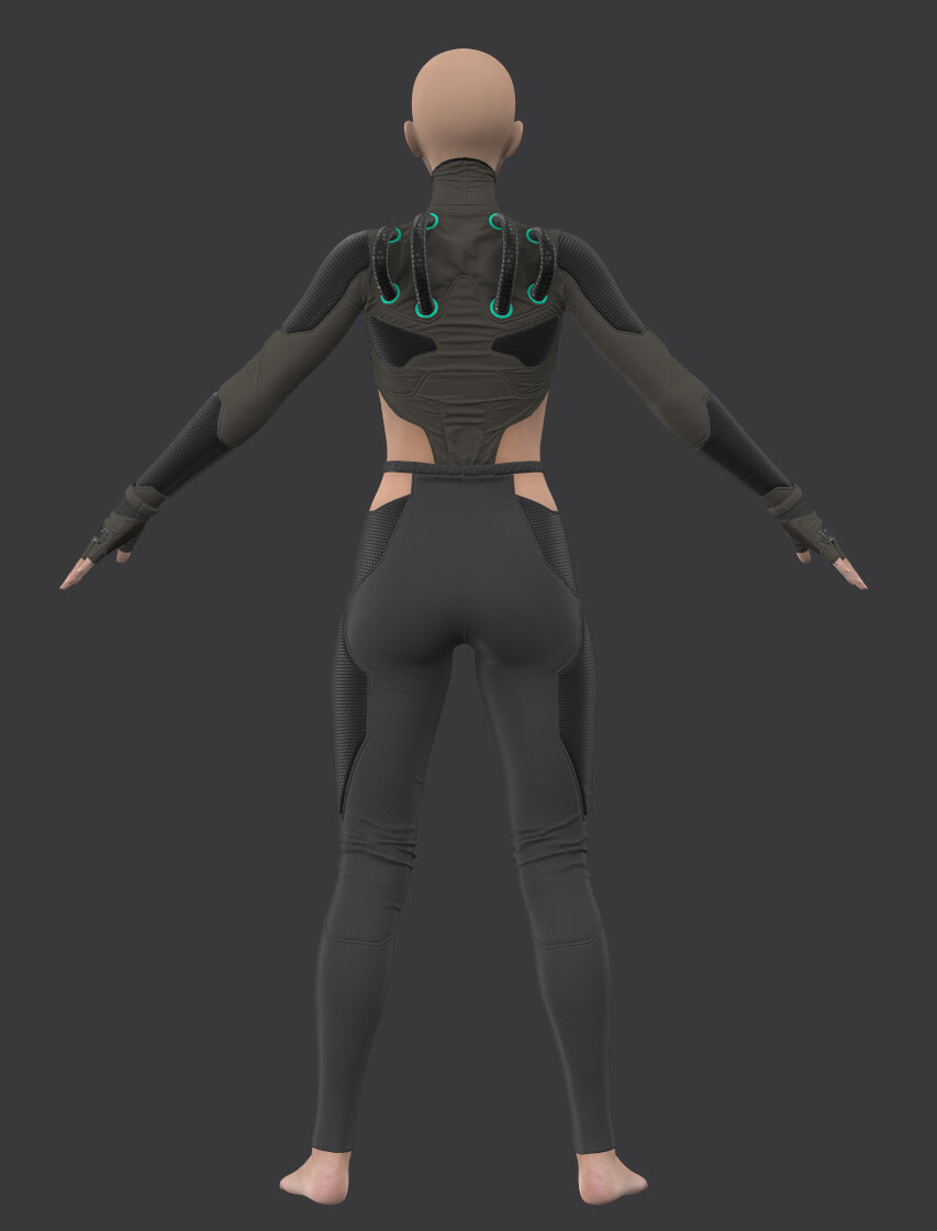 ArtStation - Cyber Suit. Sci-Fi, Futuristic. Clo3d/Marvelous designer ...