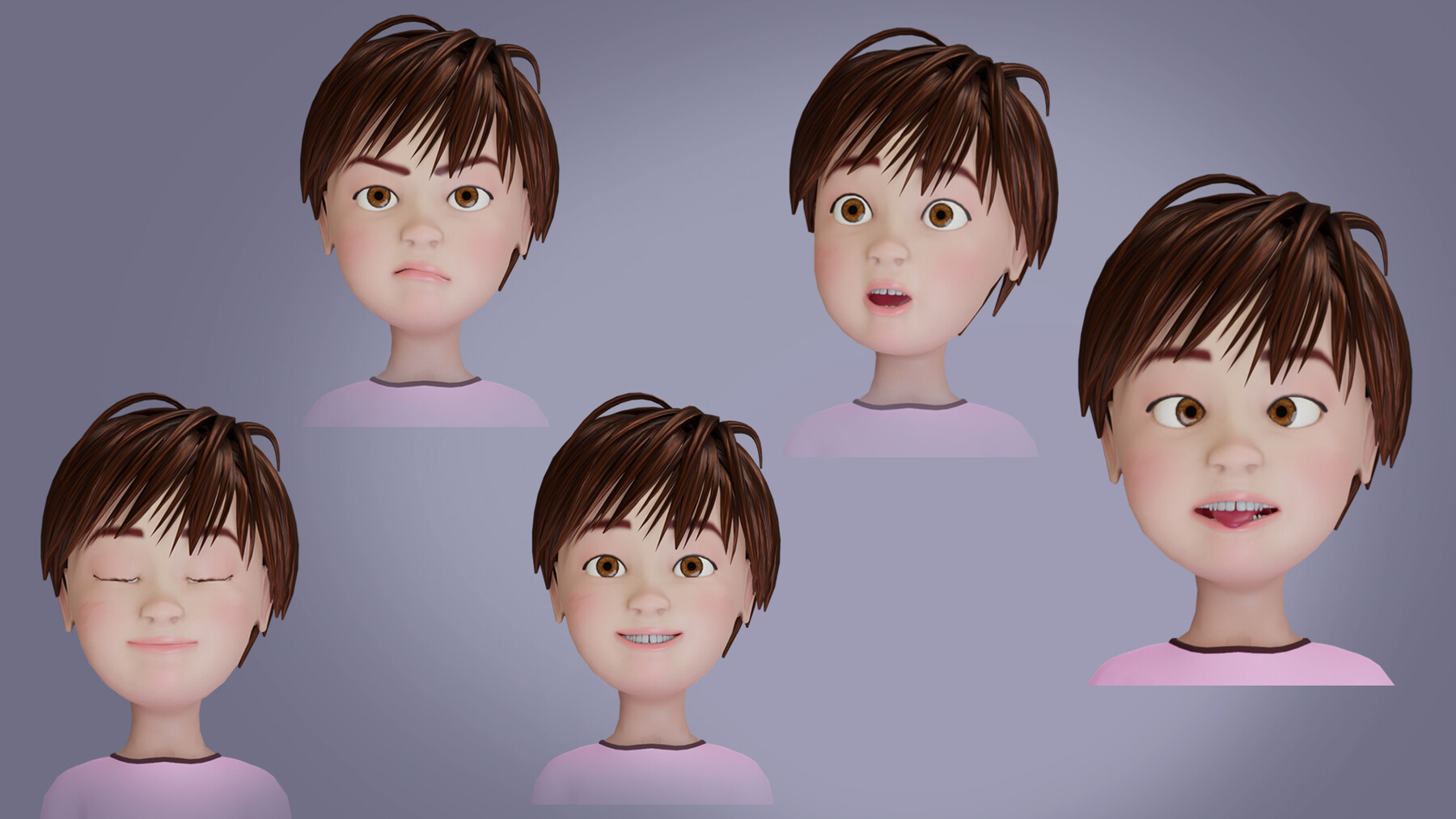 ArtStation - Cartoon teen boy rigged with Unity | Game Assets