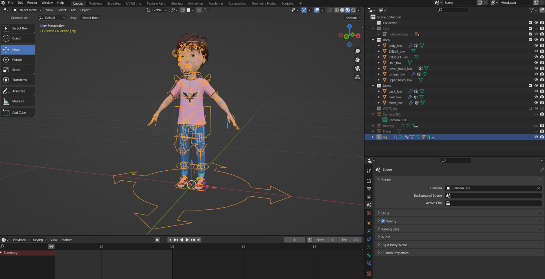 ArtStation - Cartoon teen boy rigged with Unity | Game Assets