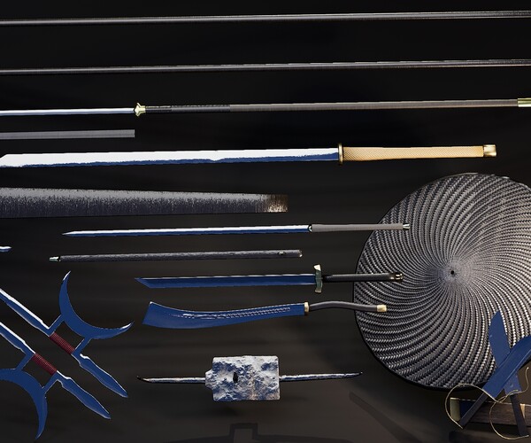 ArtStation - Chinese Weapon Pack | Game Assets