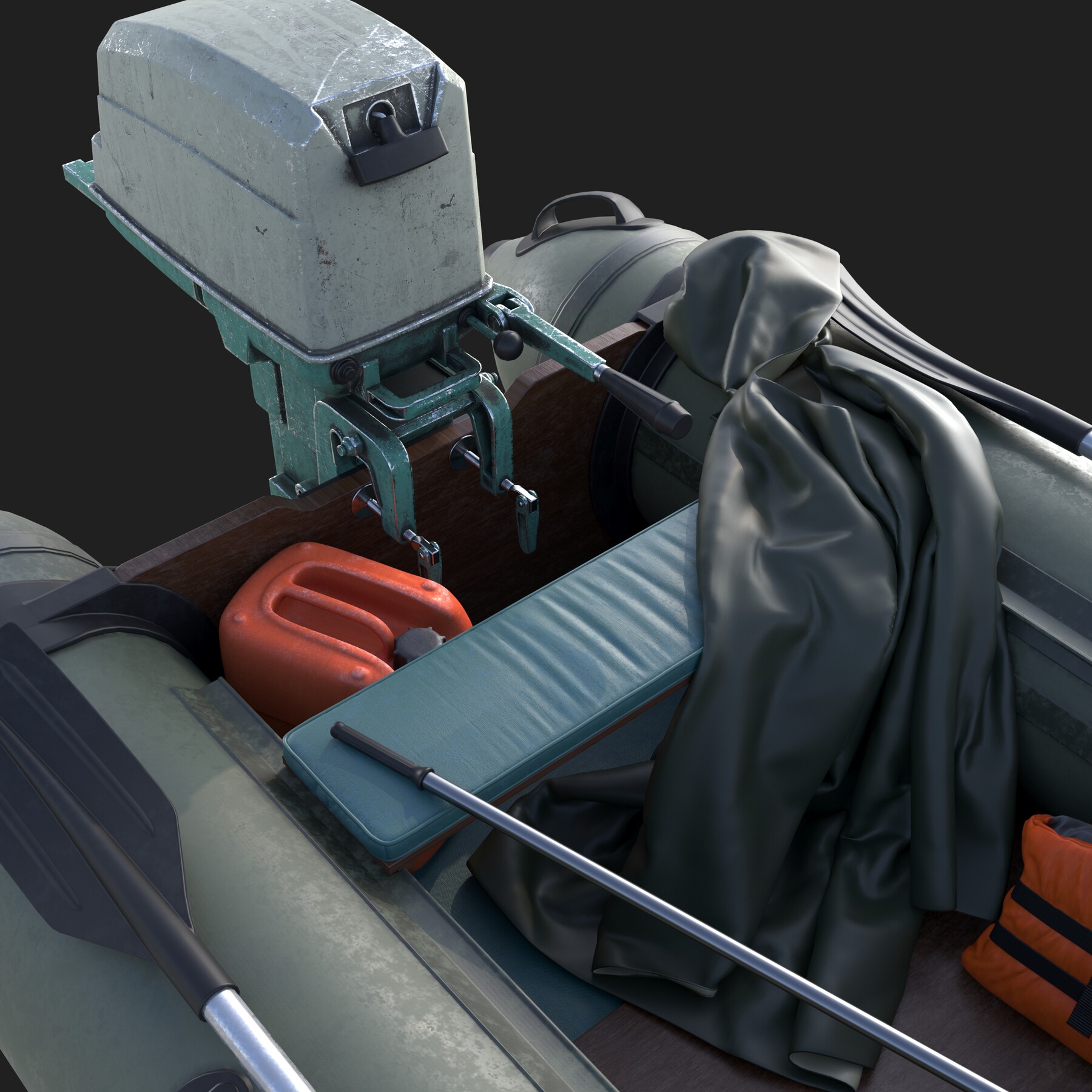 ArtStation - Inflatable boat | Resources