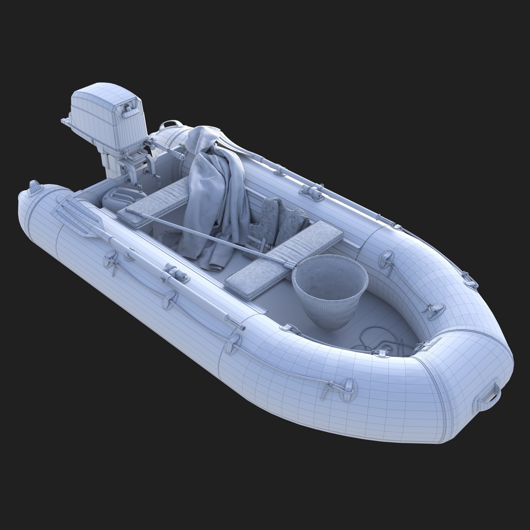 ArtStation - Inflatable boat | Resources