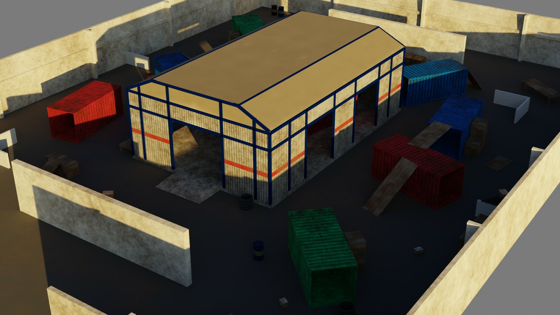 ArtStation - FPS Game Environment - Game Ready- PBR | Game Assets