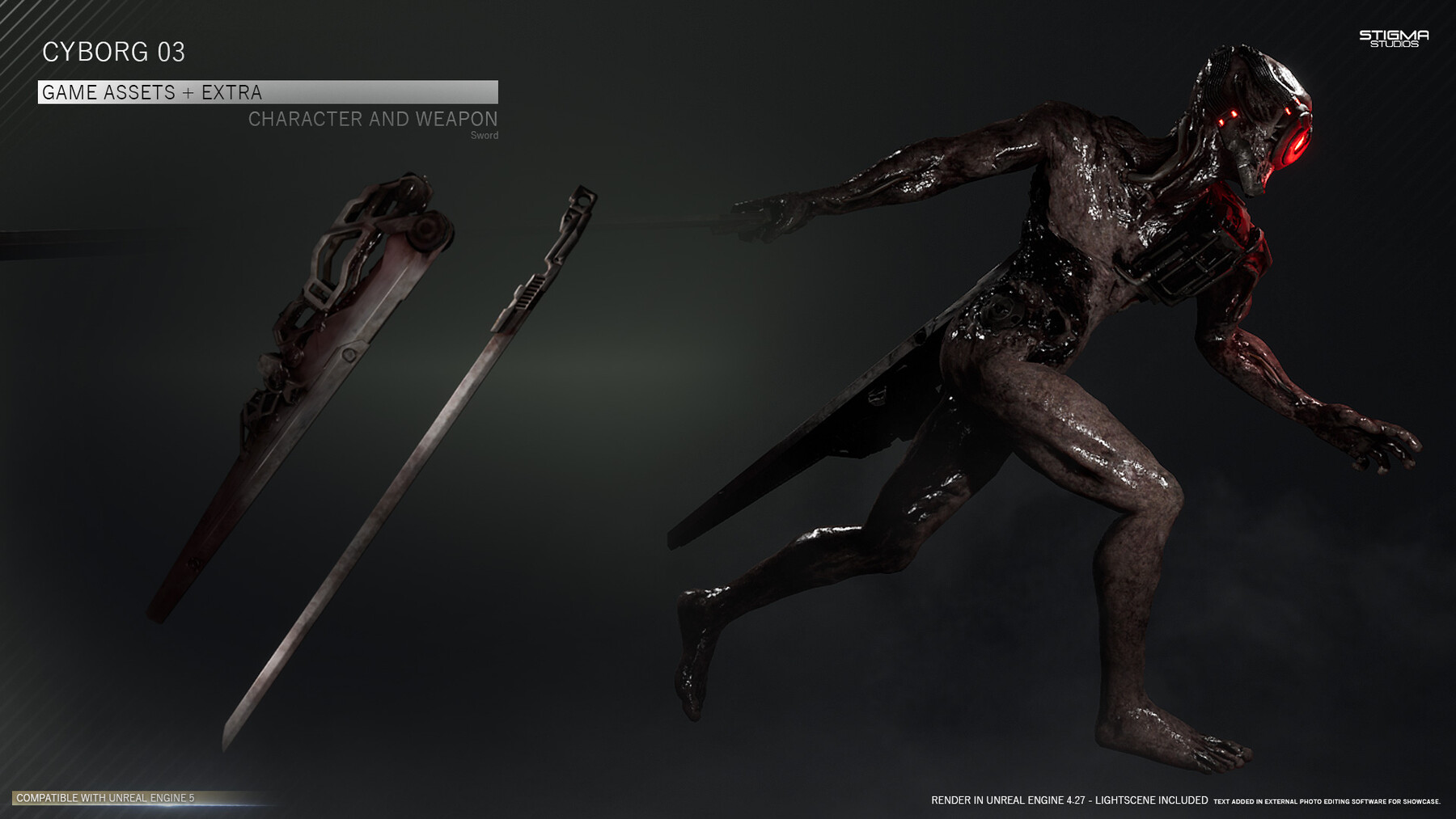 ArtStation - Cyborg 03 - Game Assets + Extra | Game Assets