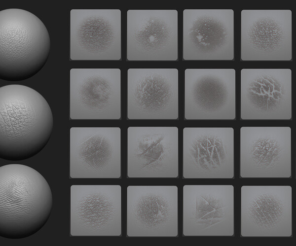 ArtStation - 40 High Detailed Human Skin Alpha | Brushes